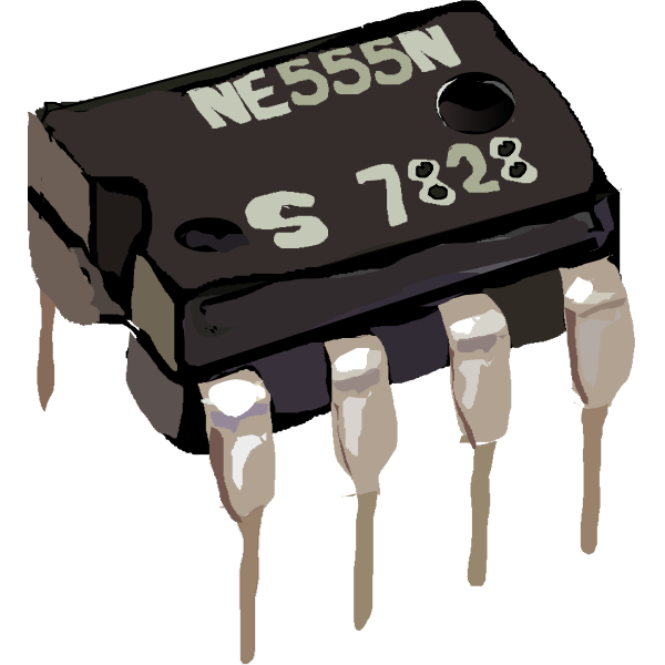 555 Timer IC Free SVG