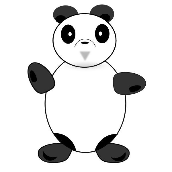 Panda toy cartoon | Free SVG