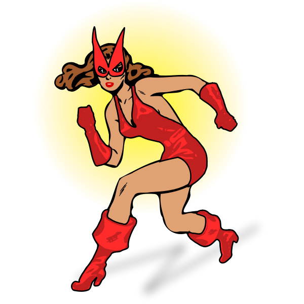 Comics heroine | Free SVG