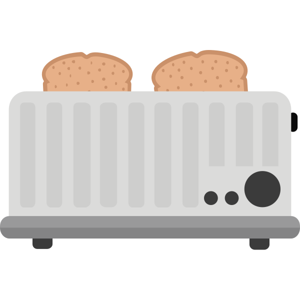 Vector image of simple toaster | Free SVG
