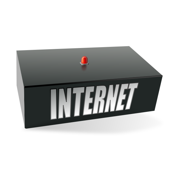 Internet box vector clip art | Free SVG