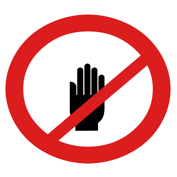 Do Not Touch Sign Free SVG Do Not Touch Sign Free SVG