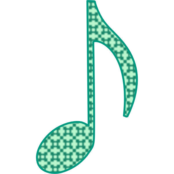 Eight note musical symbol | Free SVG