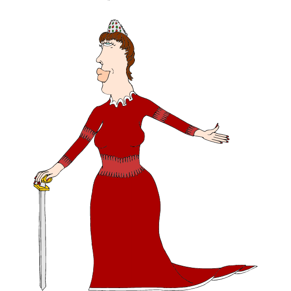 Queen knight | Free SVG