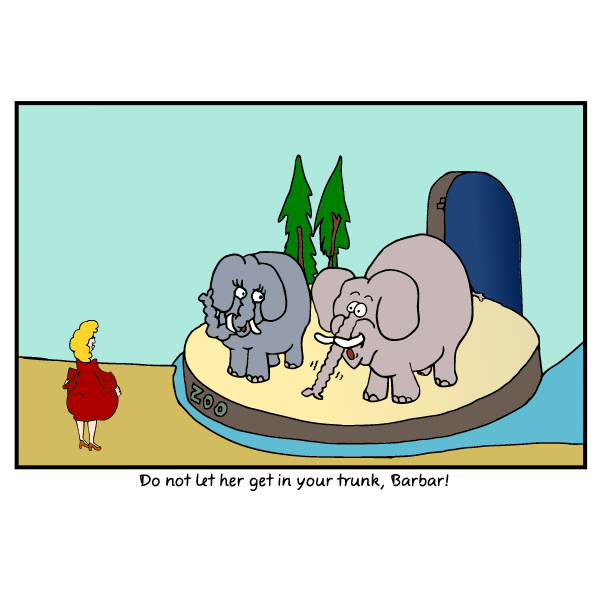 Elephant Comic | Free SVG