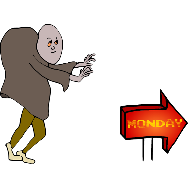 Zombie monday | Free SVG