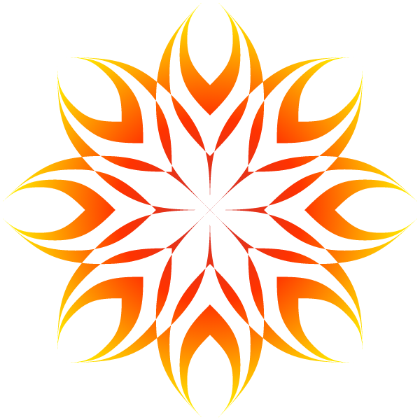 Simple Fire Flower | Free SVG