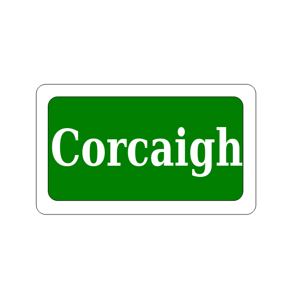 Cork sign Irish. | Free SVG