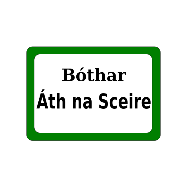 Enniskerry Road sign | Free SVG