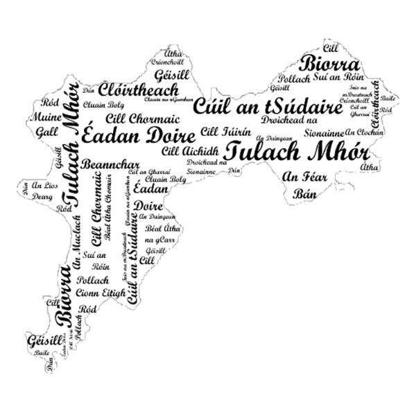 Map of Offaly county. | Free SVG