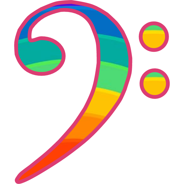 Clef F colored | Free SVG