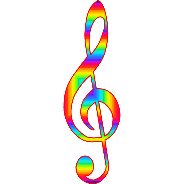 Clef G colored | Free SVG