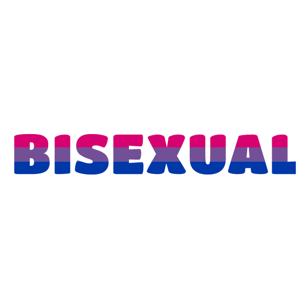 Bisexual pride flag word art | Free SVG