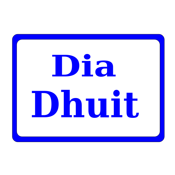 Irish greetings sign Hello | Free SVG