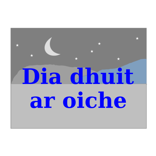 Irish greetings signs Good Night | Free SVG