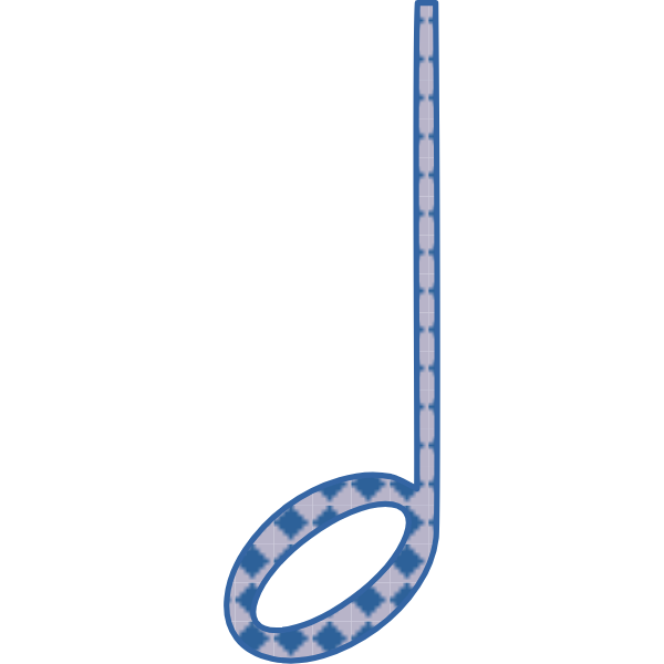 2 half musical note | Free SVG