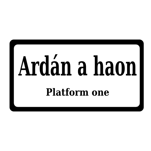 Platform one sign | Free SVG