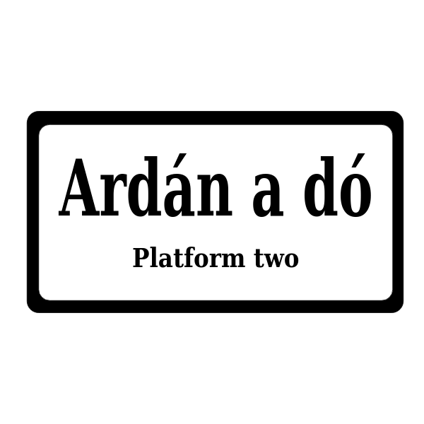 Platform two sign | Free SVG