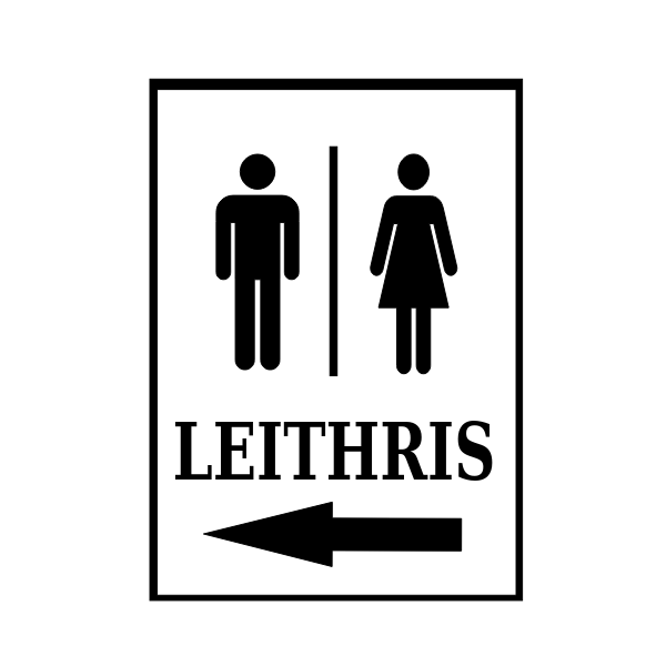 Irish toilets sign left. | Free SVG
