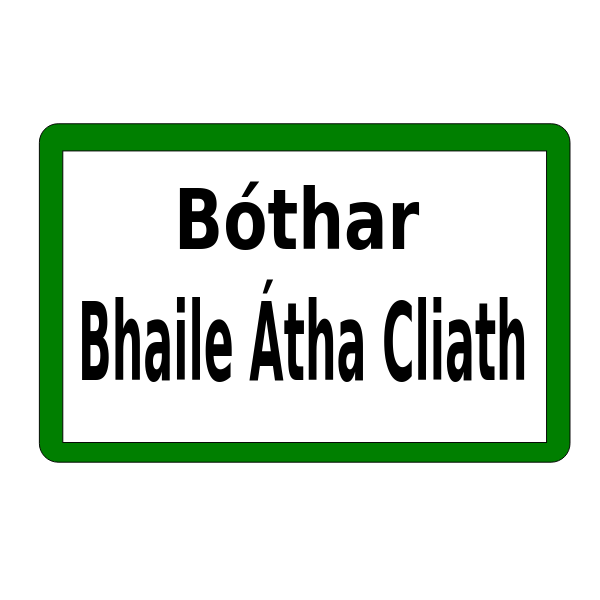 Dublin road sign | Free SVG