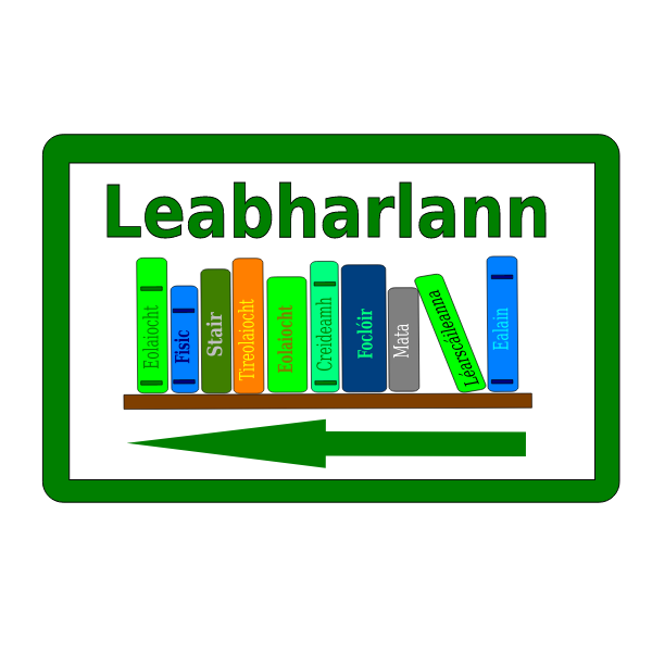Library sign left. | Free SVG