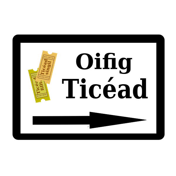 Ticket office sign right | Free SVG