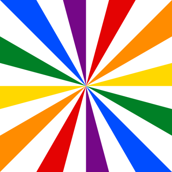 Starburst rainbow radial pattern | Free SVG
