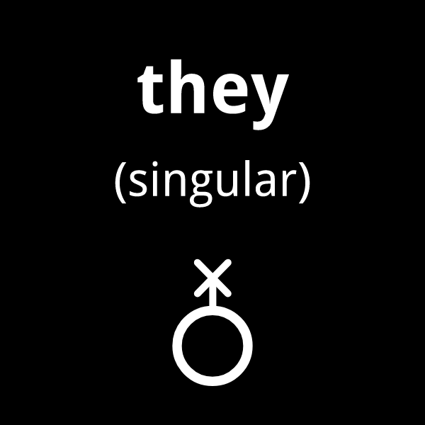 they singular non-binary symbol | Free SVG