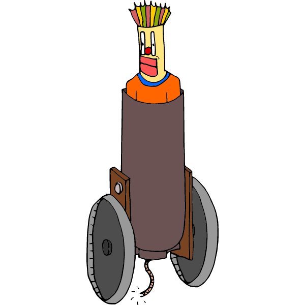 Canon clown | Free SVG