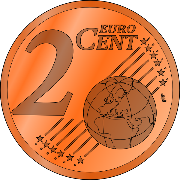 Vector Graphics Of 2 Euro Cent Free SVG