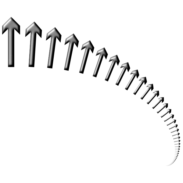 Fading arrows | Free SVG