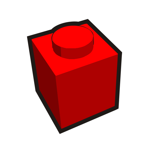 Simple red brick wall vector clip art | Free SVG