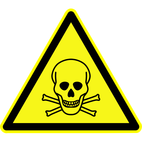 Warning toxic materials | Free SVG