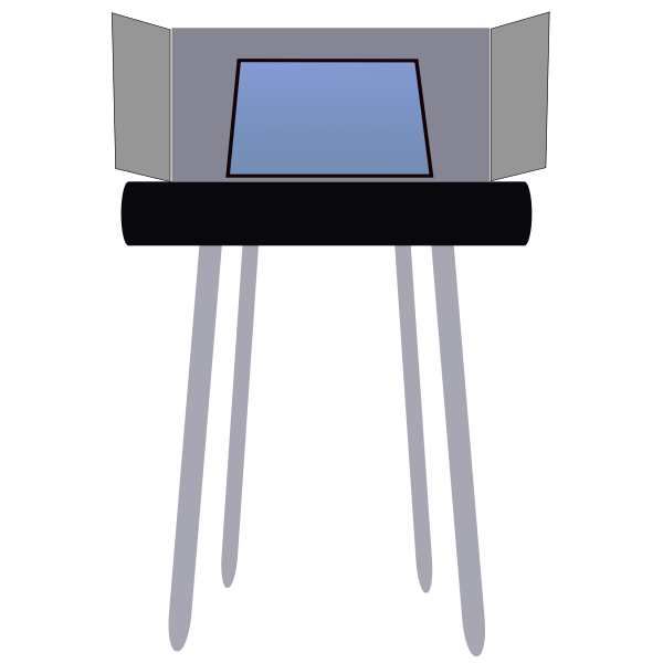 Transparent election voting box vector illustration | Free SVG