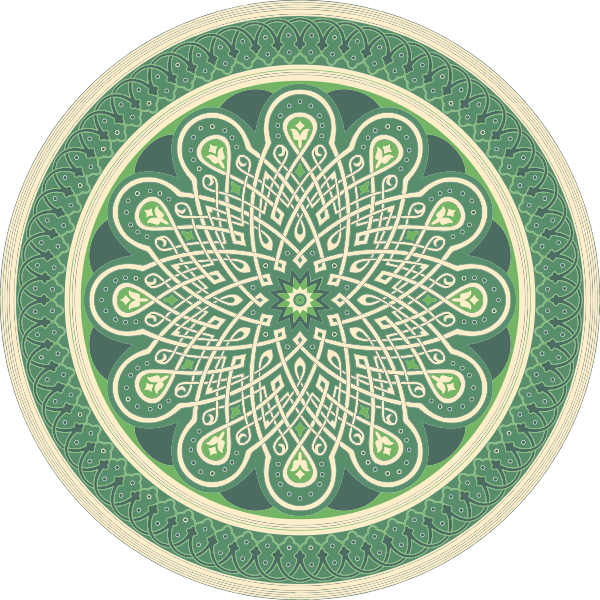 Green Mandala Free SVG