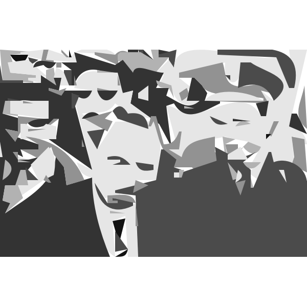 Michel Aflaq and Salah Jadid in 1963 thumbnail | Free SVG