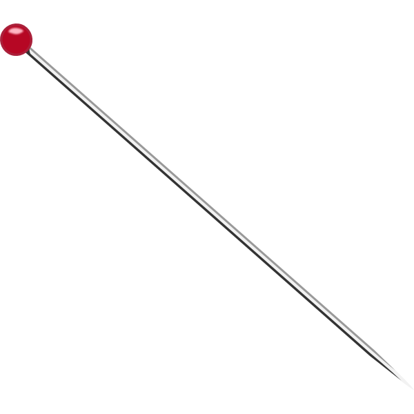 Three pins and vector image | Free SVG