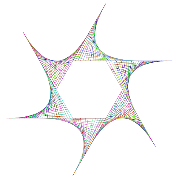 Geometric Caverns Background Prismatic No Black | Free SVG