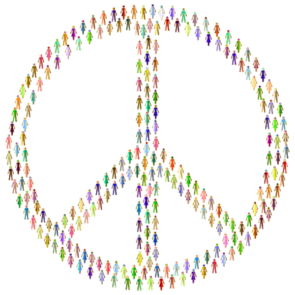 Prismatic People For Peace Mark II 4 | Free SVG
