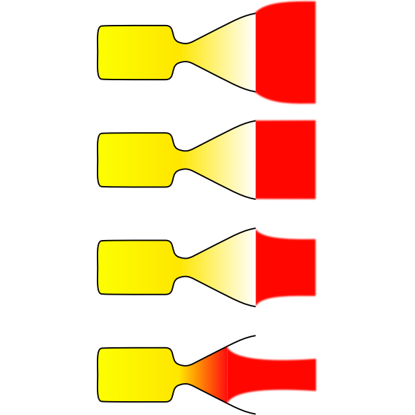 Rocket Nozzle Expansion | Free SVG