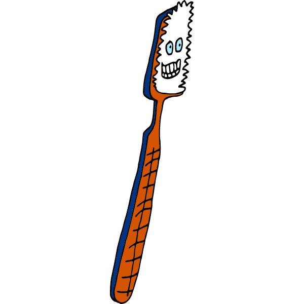 Smiling toothbrush | Free SVG