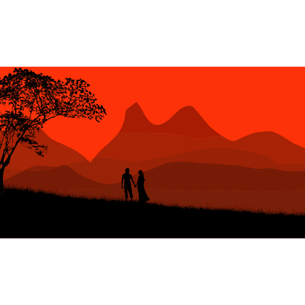 Kissing Couple Free Svg