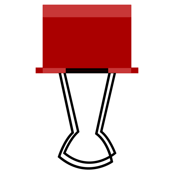 Red paper clip | Free SVG