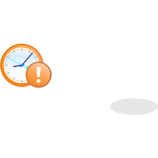Time is up vector illustration | Free SVG