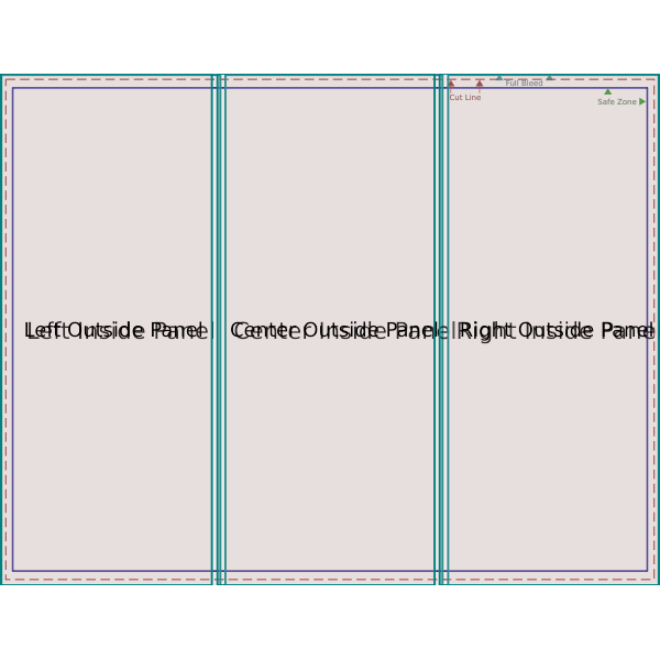 Legal Size Tri Fold Brochure Template Estrelaspessoais