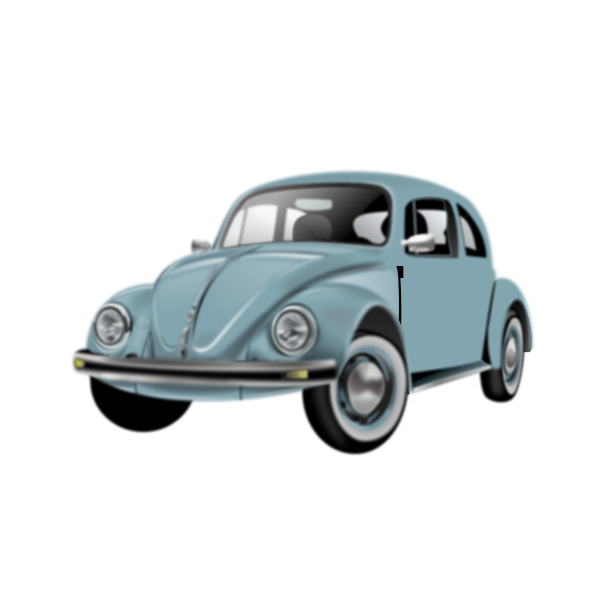 Vector image of VW beetle with eyes | Free SVG