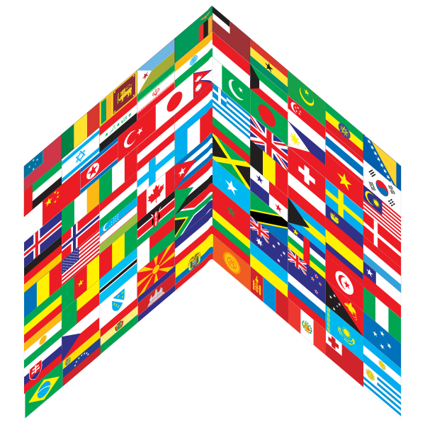 World Flags Perspective 3 | Free SVG