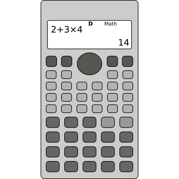 Scientific Calculator Vector Image Free SVG Scientific Calculator Vector Image Free SVG