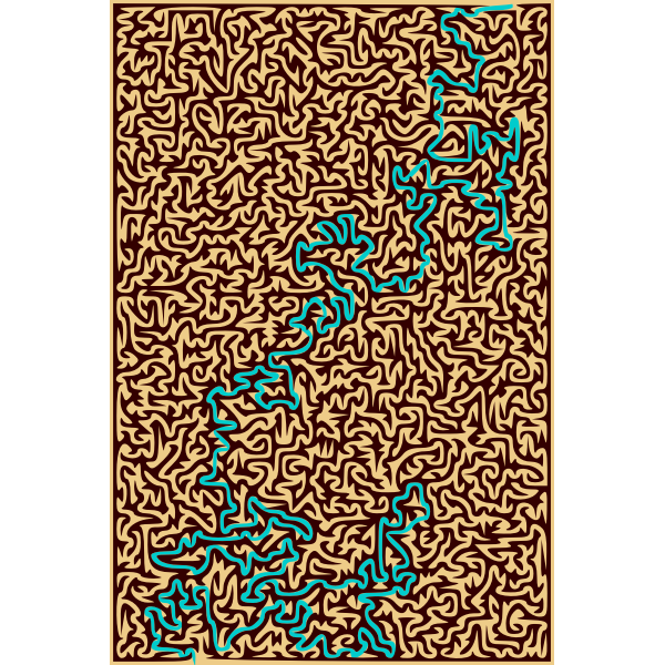 Maze solution (#2) | Free SVG