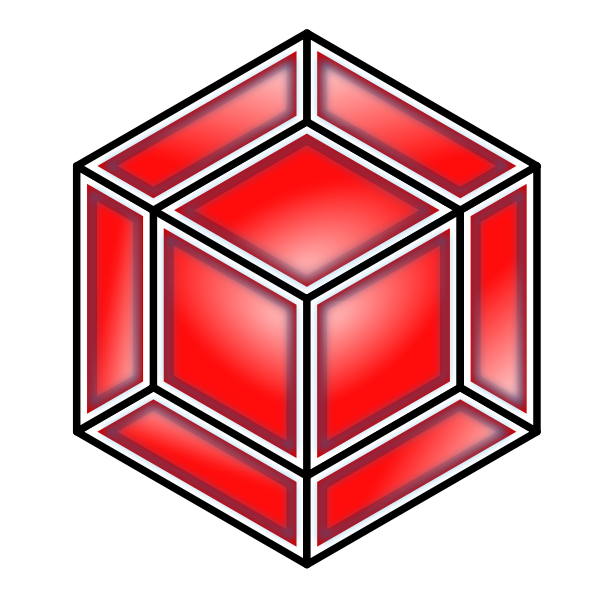 Engraved cube | Free SVG